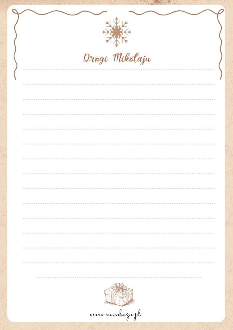 Świąteczna papeteria do druku