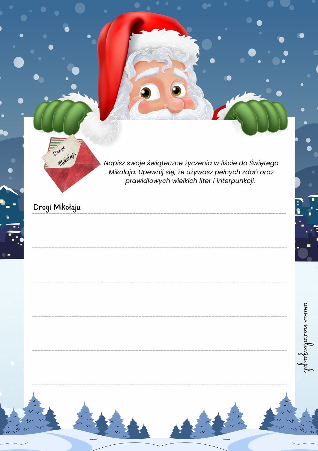 Świąteczna papeteria do druku