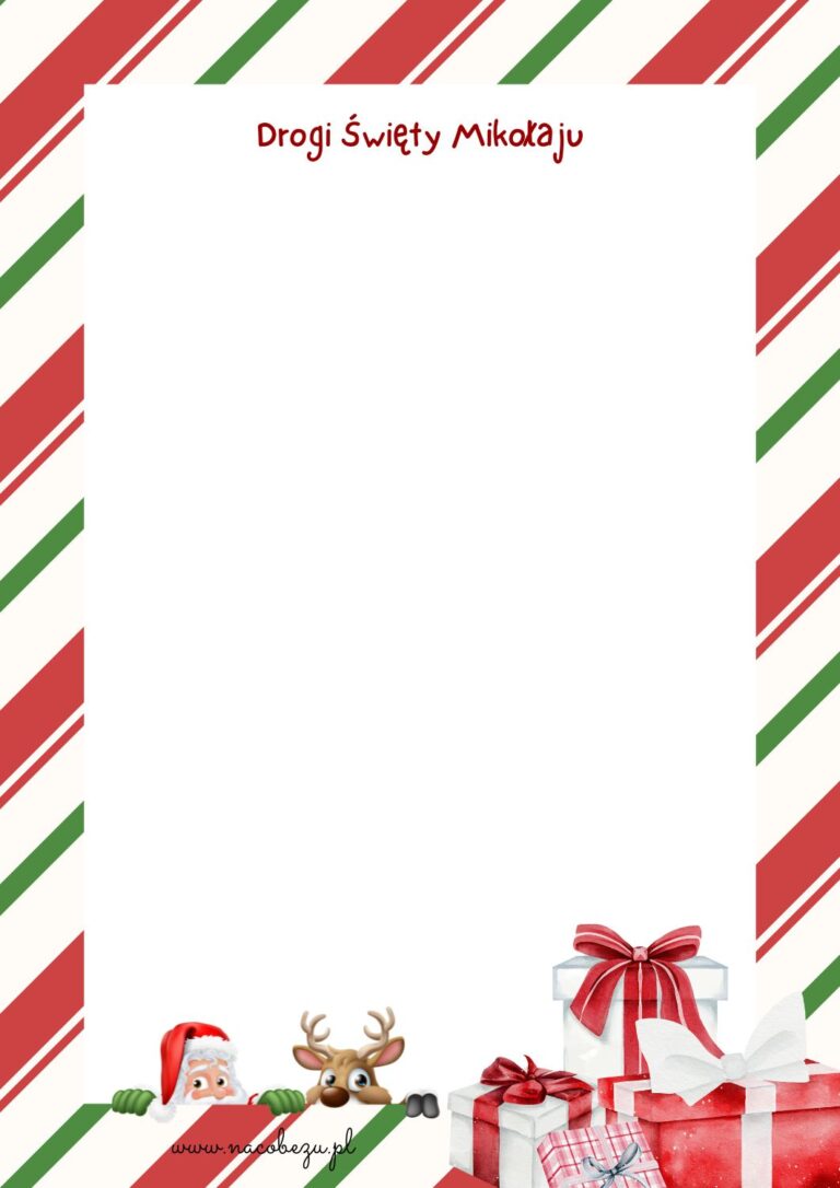 Świąteczna papeteria do druku