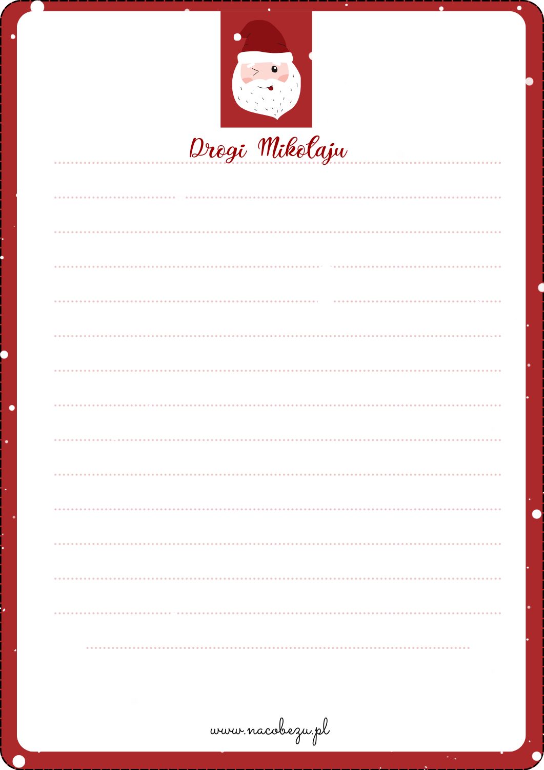 Świąteczna papeteria do druku