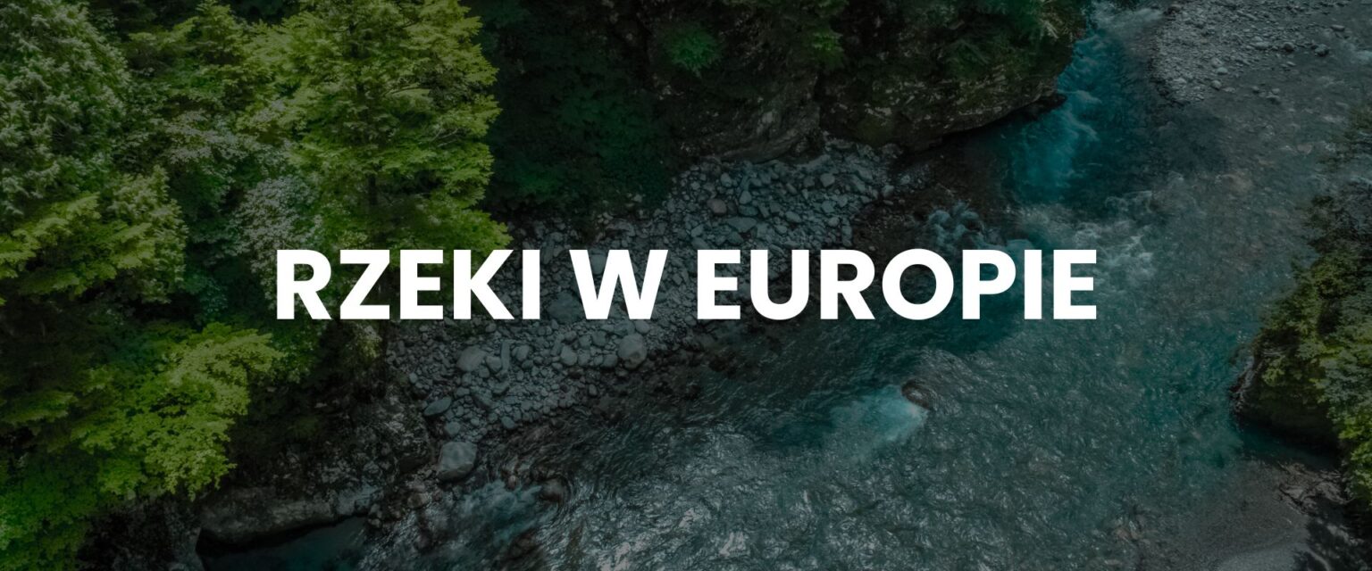 Mapa Europy rzeki