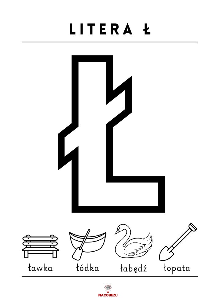 Alfabet do kolorowania dla dzieci